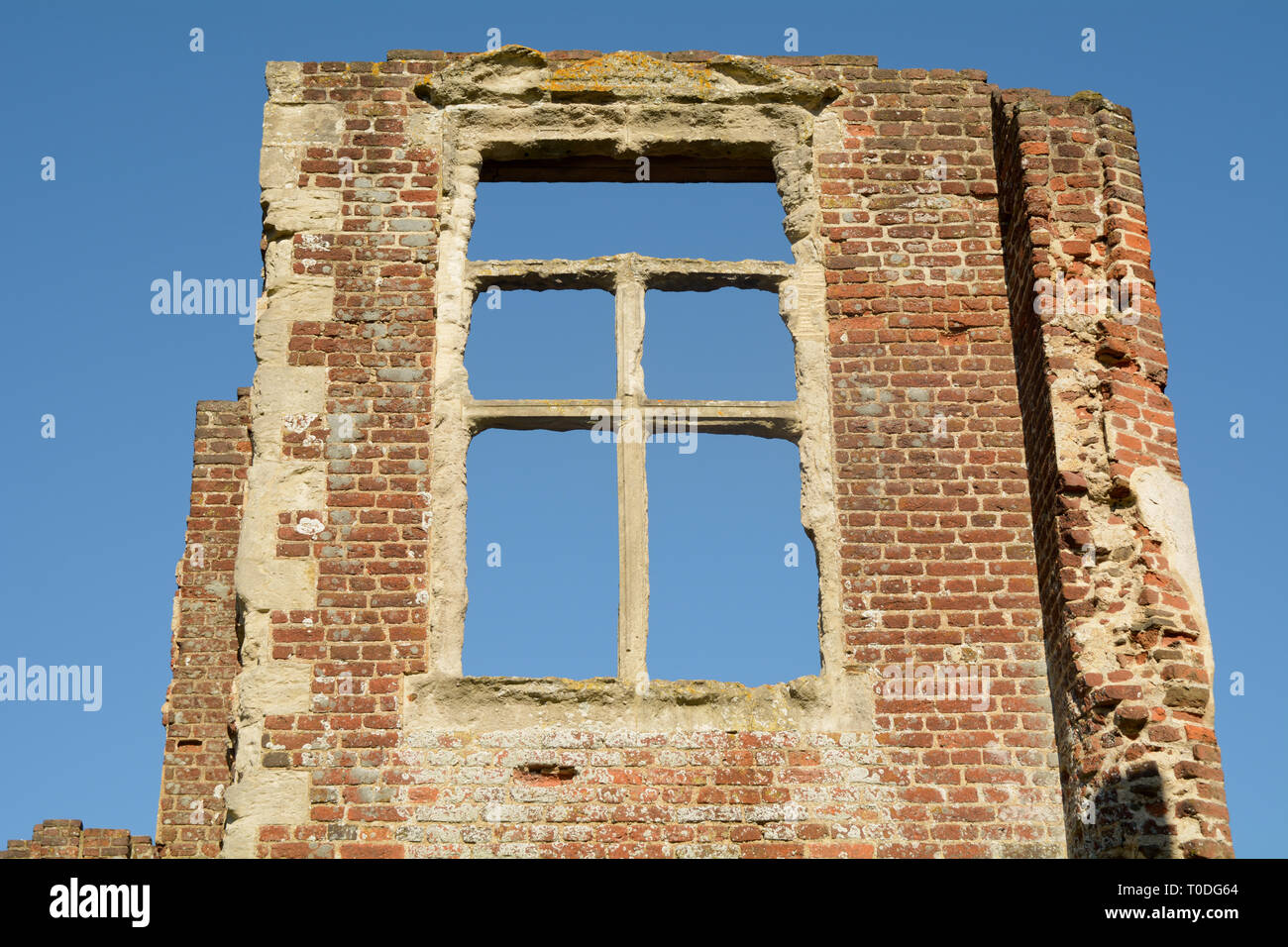 Houghton House - the ruined former Victorian mansion house and hunting ...