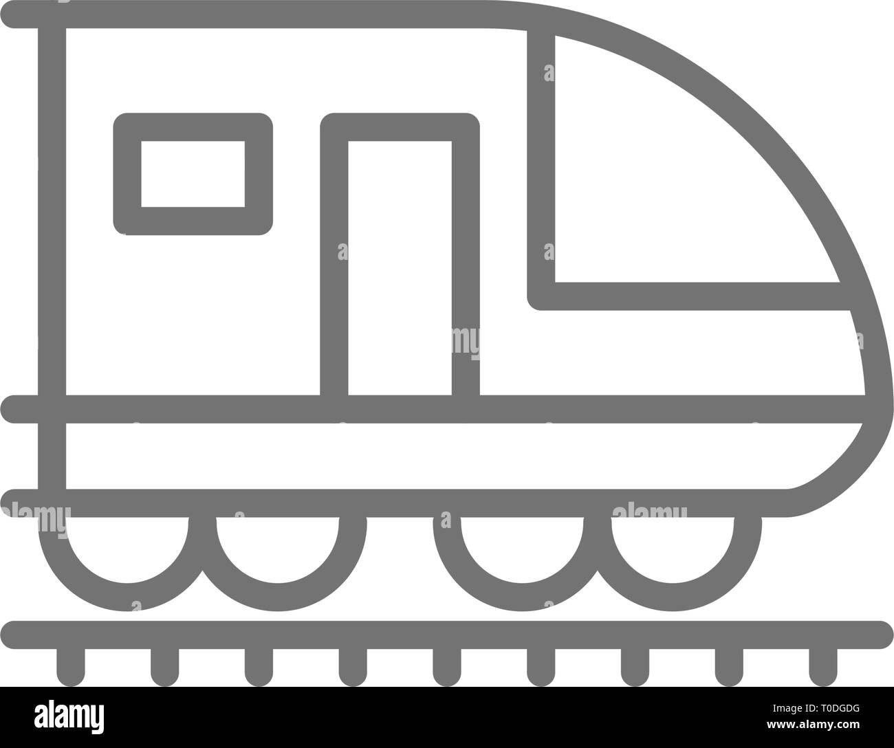Train, subway, locomotive, railroad line icon Stock Vector Image & Art ...