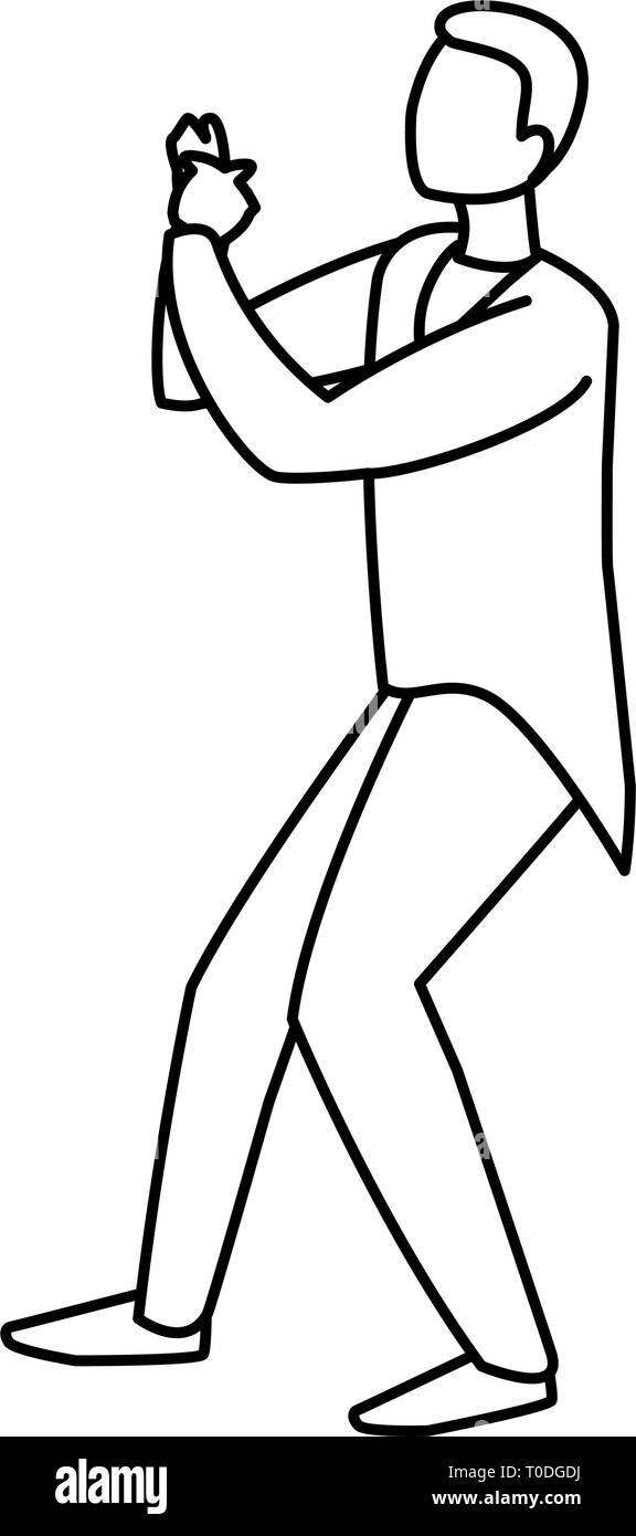 black musician jazz character vector illustration design Stock Vector ...