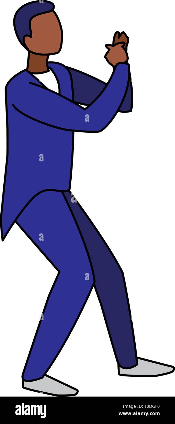 black musician jazz character vector illustration design Stock Vector ...