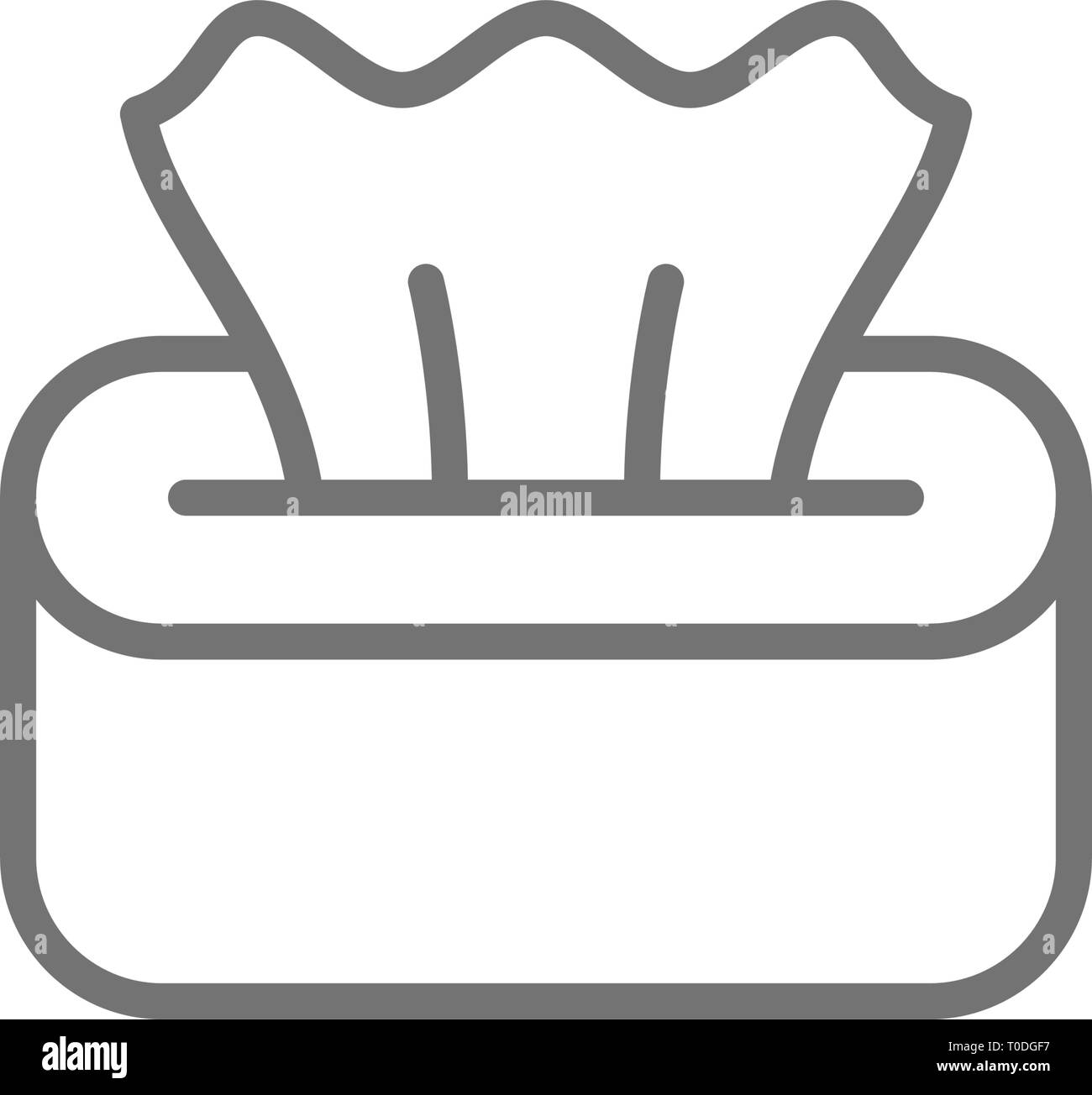 Blue paper napkin Stock Vector Images - Alamy