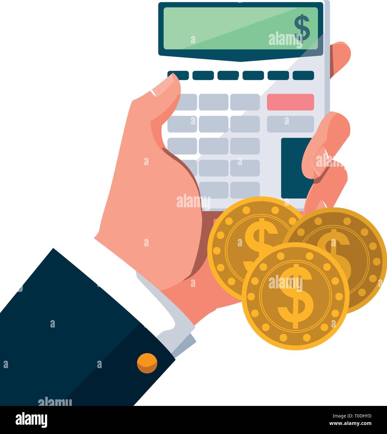 Commercial coin counter Stock Vector Images - Alamy