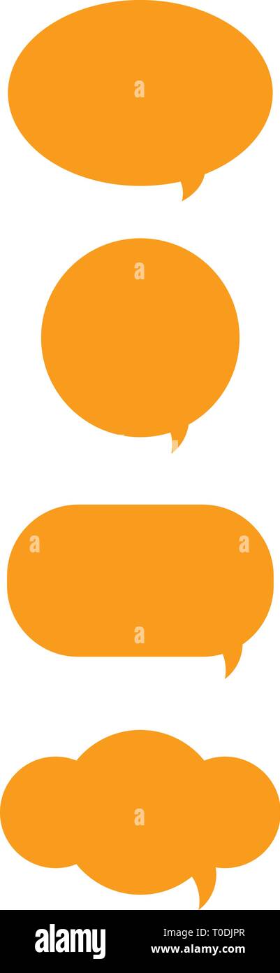 Set of Simple Speech Bubbles. Vector Illustration Stock Vector Image ...
