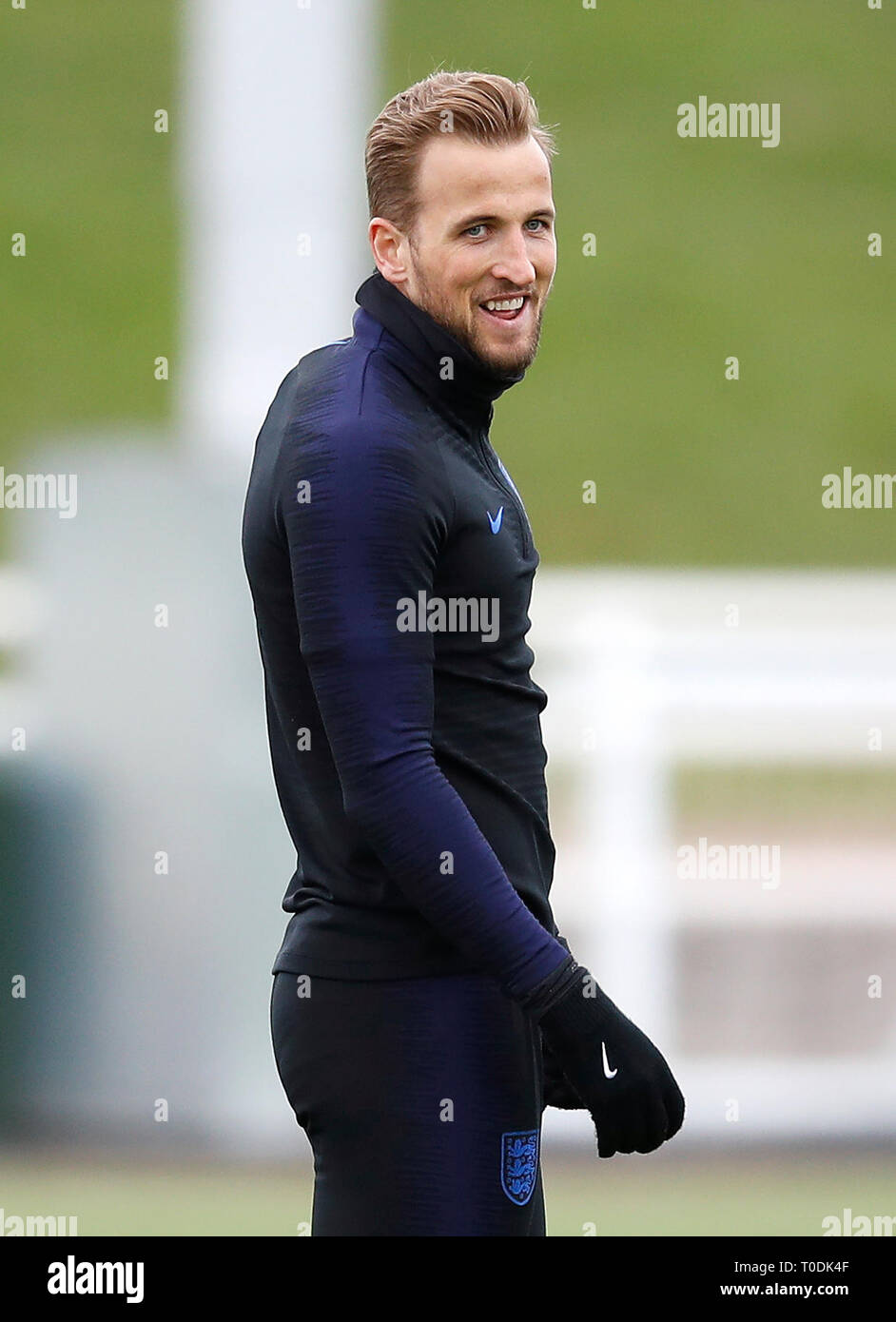 England's Harry Kane during the training session at St George's Park ...