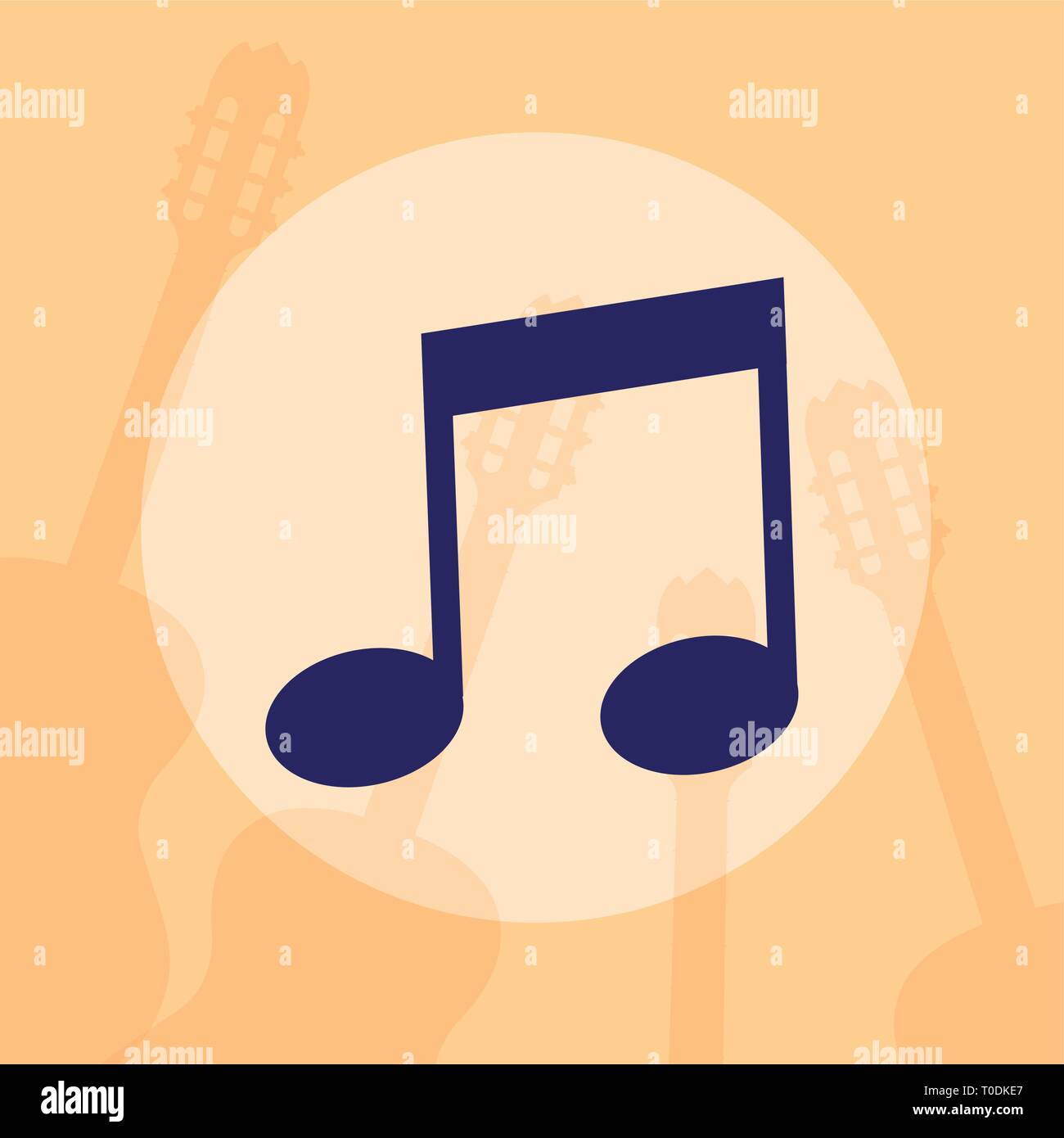 music note isolated icon vector illustration design Stock Vector Image ...
