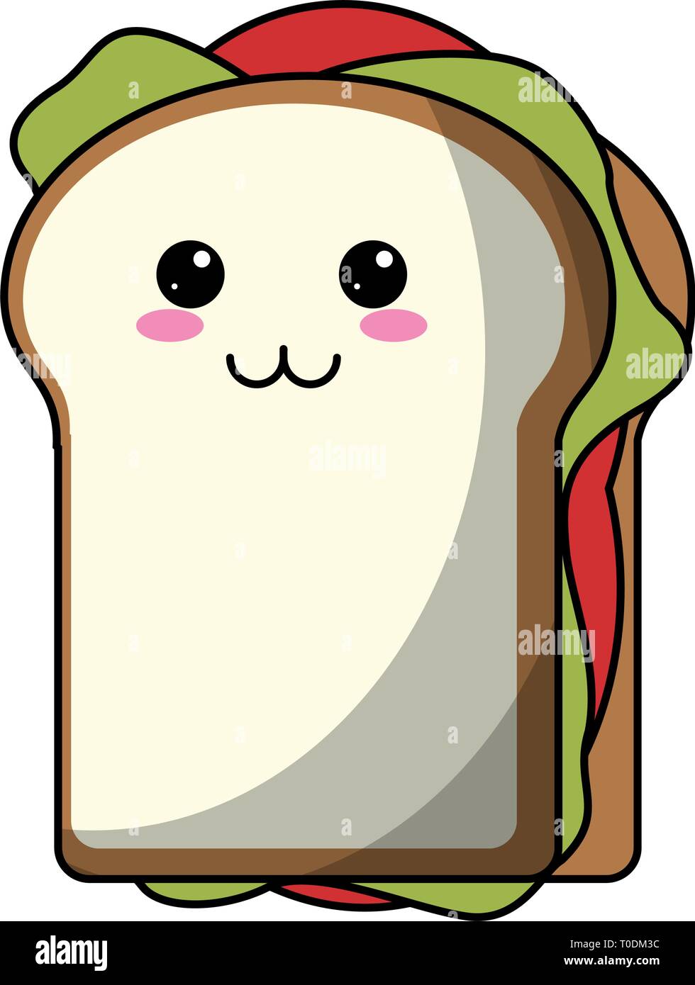 Sandwich kawaii cartoon Stock Vector Image & Art - Alamy