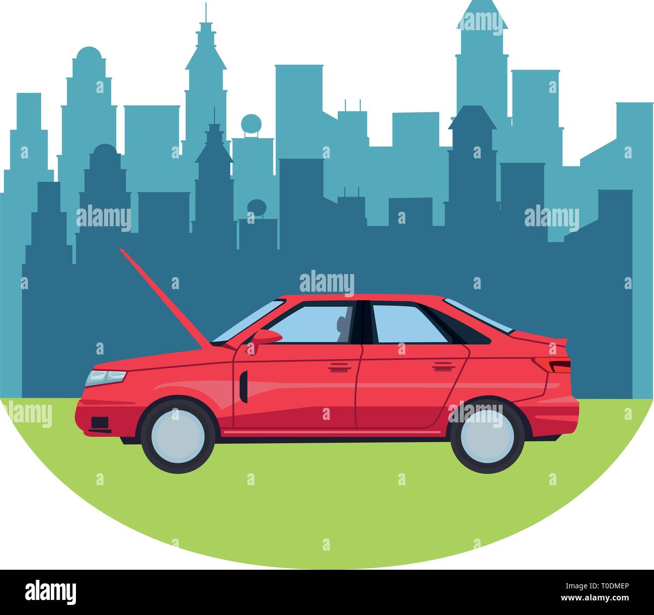 transportation concept cartoon Stock Vector Image & Art - Alamy