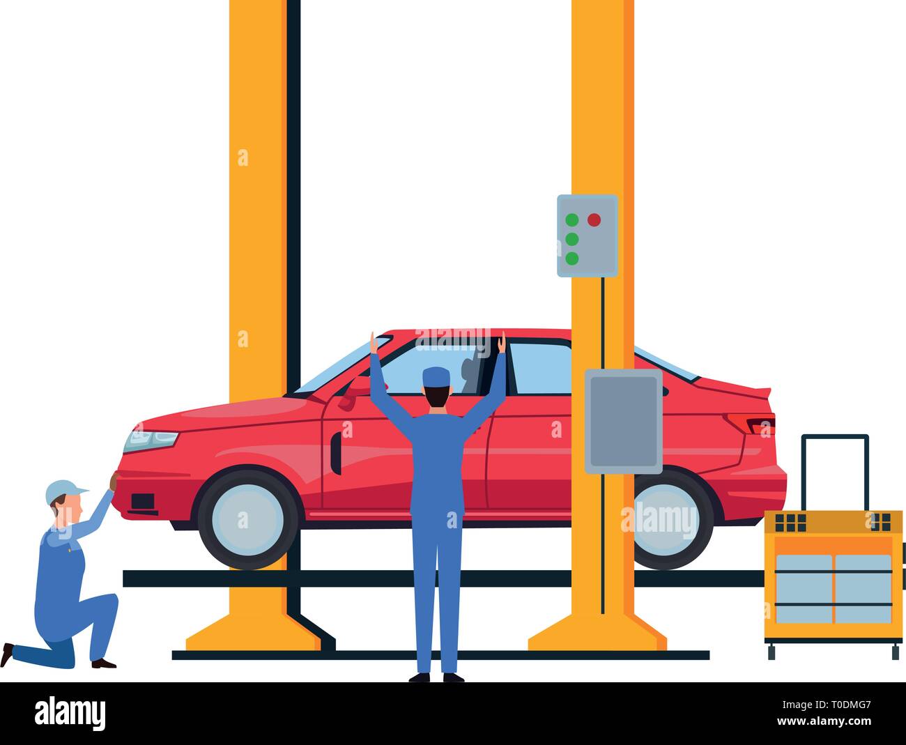 industry car manufacturing cartoon Stock Vector Image & Art - Alamy