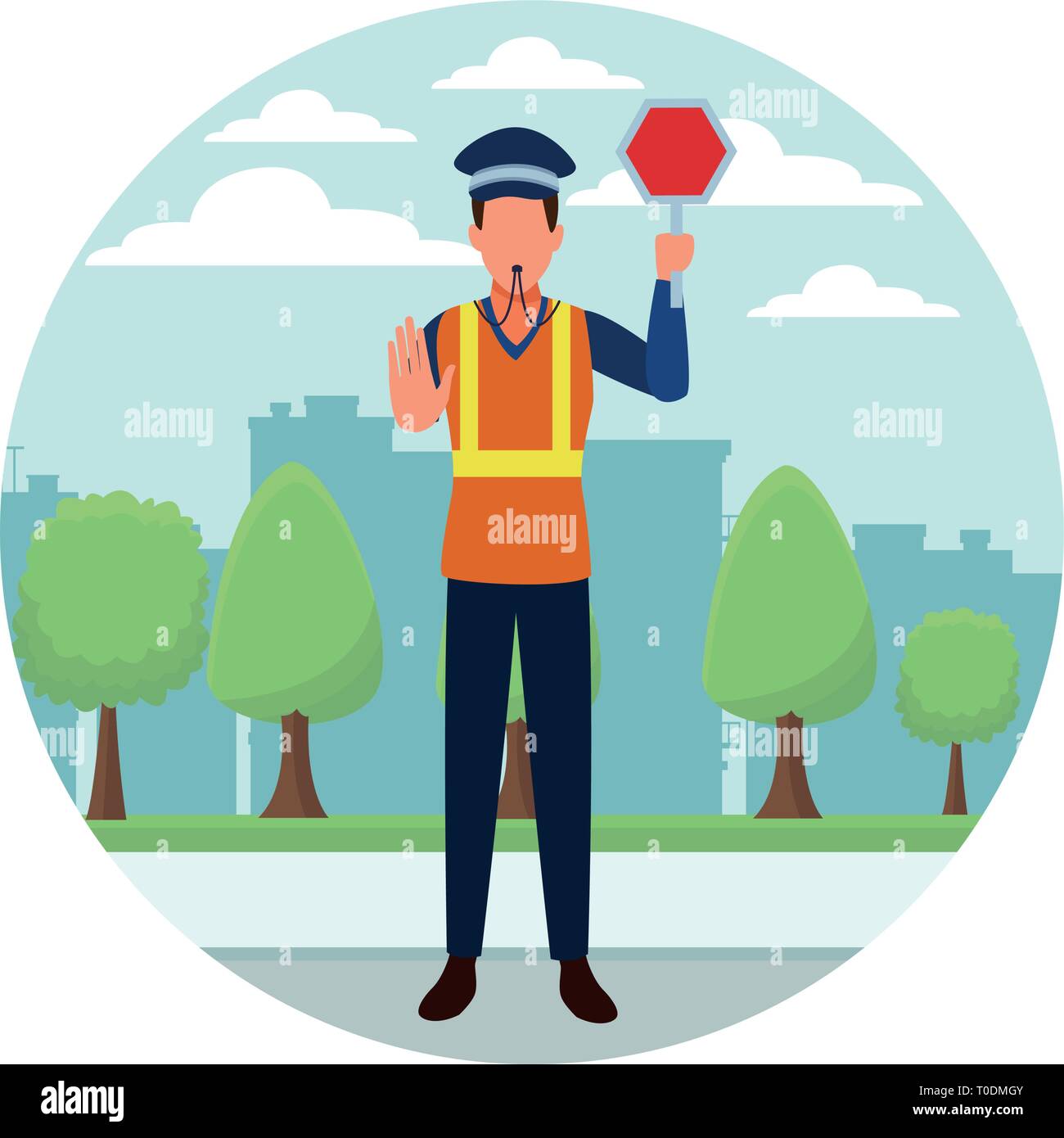 Transit agent profession avatar Stock Vector Image & Art - Alamy