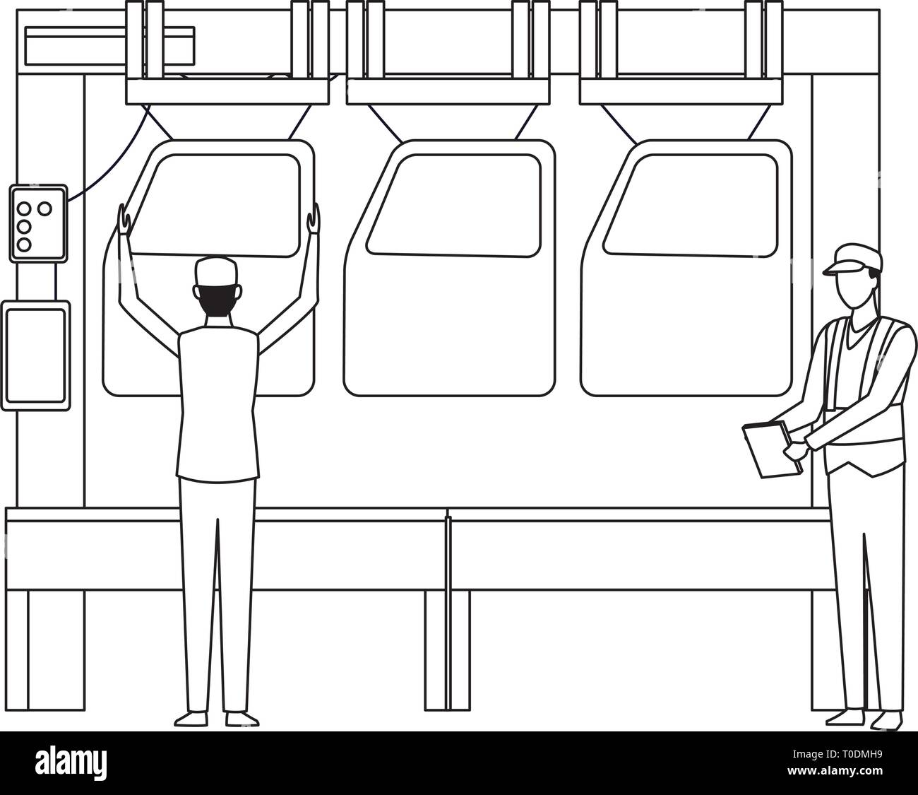 industry car manufacturing cartoon Stock Vector Image & Art - Alamy