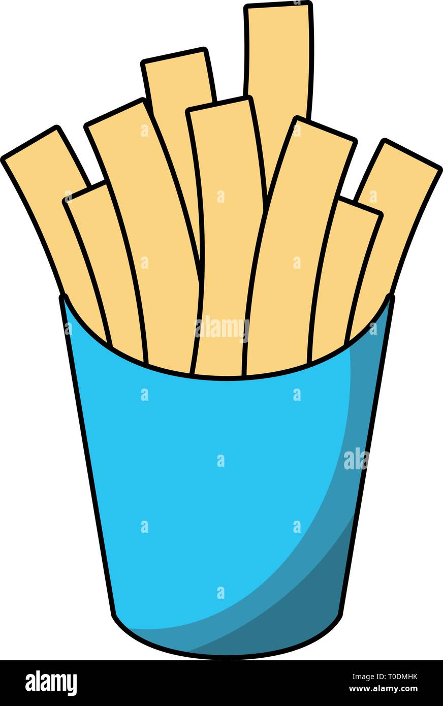 French fries box cartoon Stock Vector Image & Art - Alamy