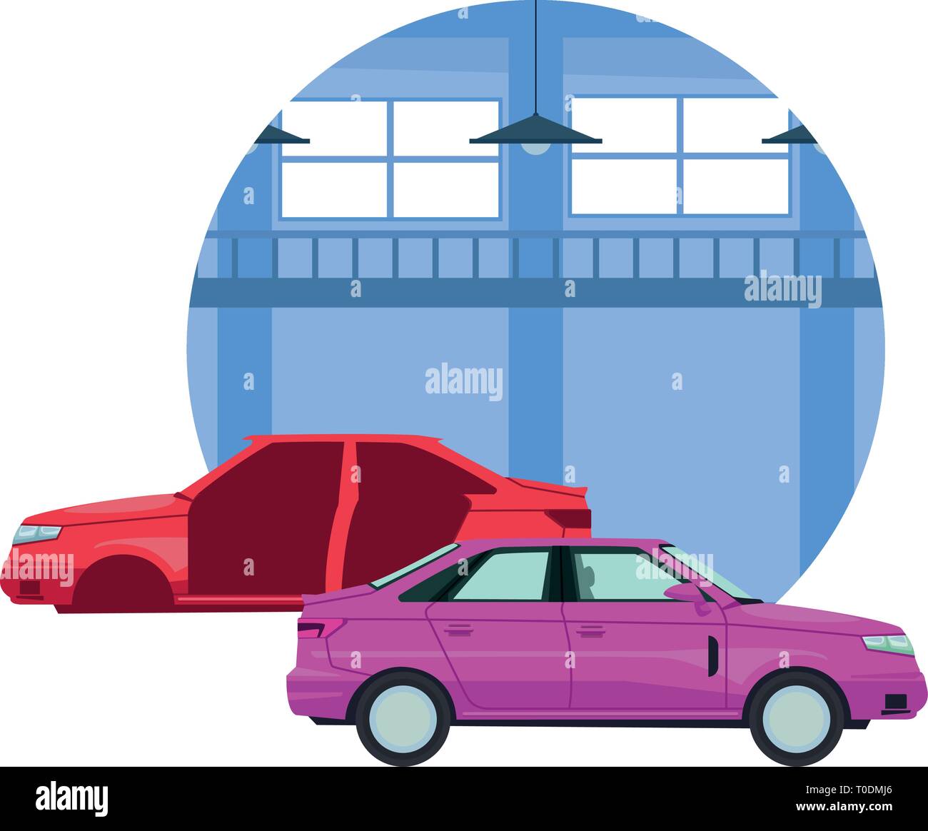 car service manufacturing cartoon Stock Vector Image & Art - Alamy