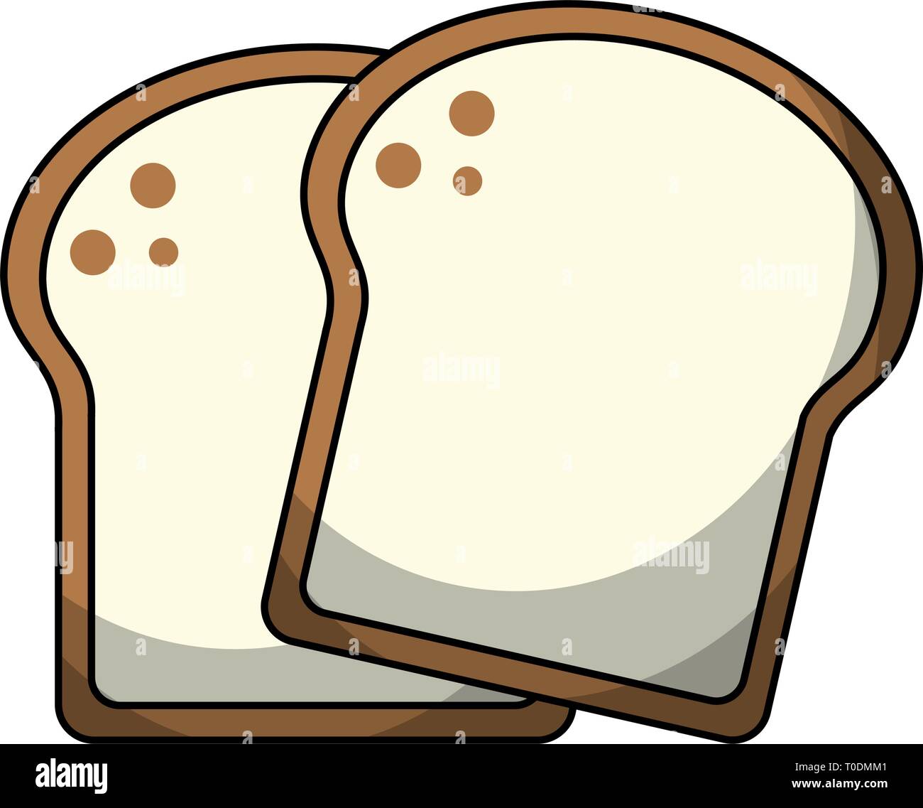 Cartoon Bread Slice