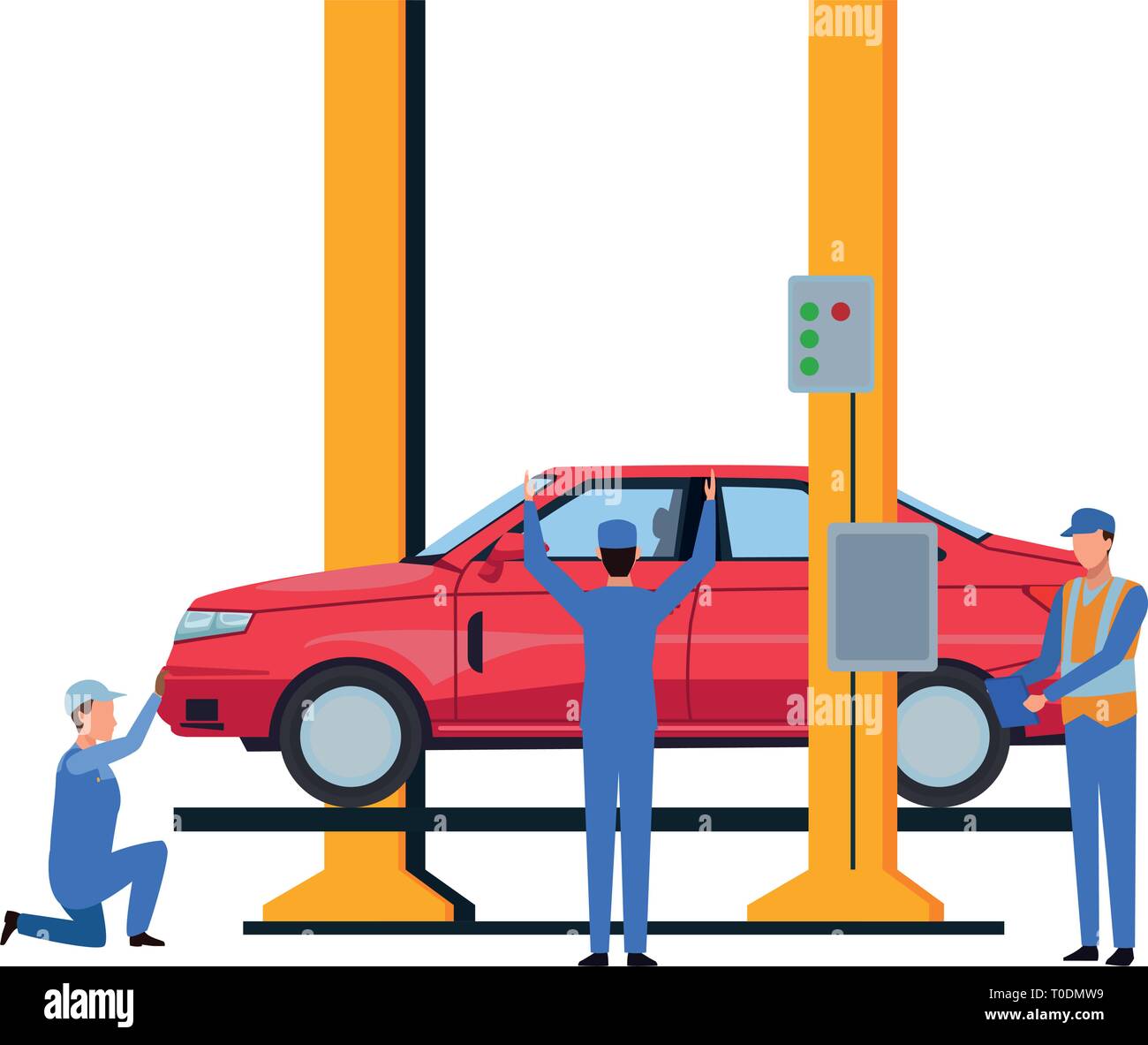 industry car manufacturing cartoon Stock Vector Image & Art - Alamy