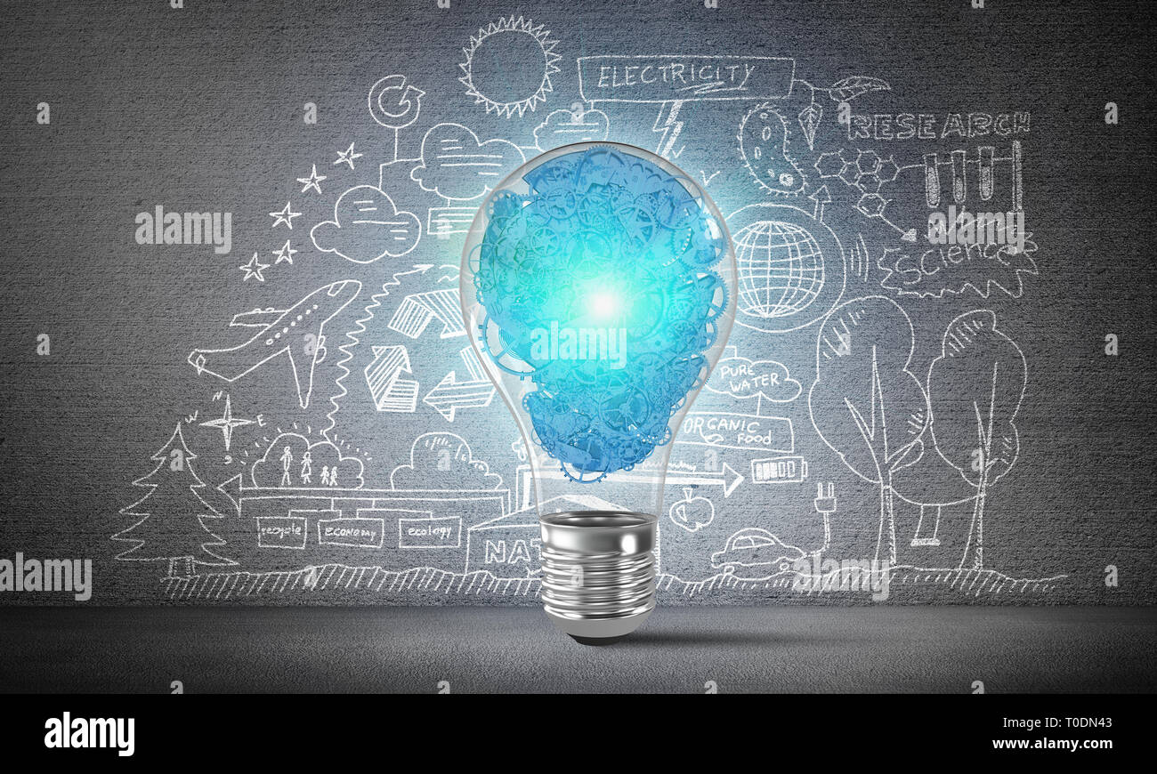 Concept of lightbulb as symbol of new idea Stock Photo - Alamy