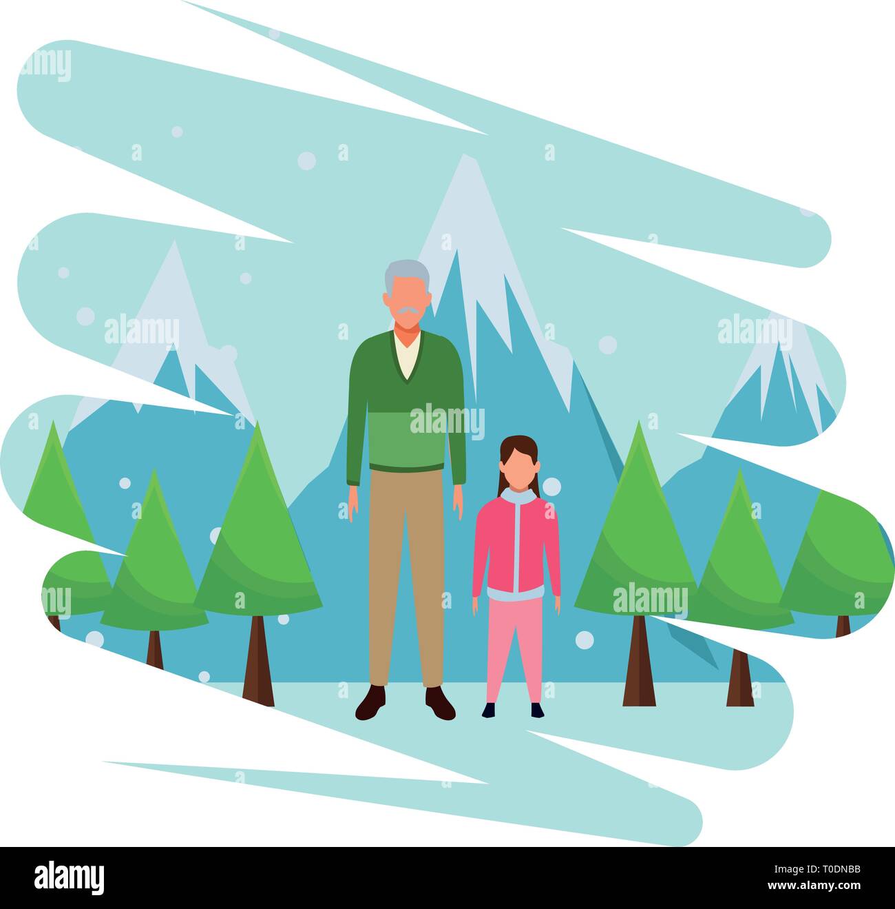 old man and child avatars Stock Vector Image & Art - Alamy