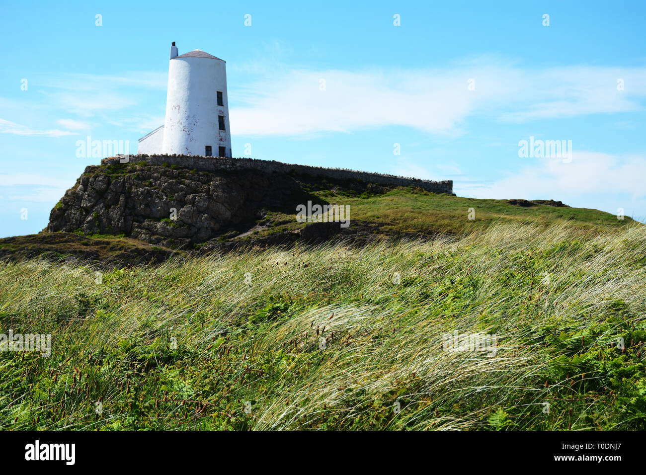 The iconic Twr Mawr lighthouse on Llanddwyn Island Stock Photo - Alamy
