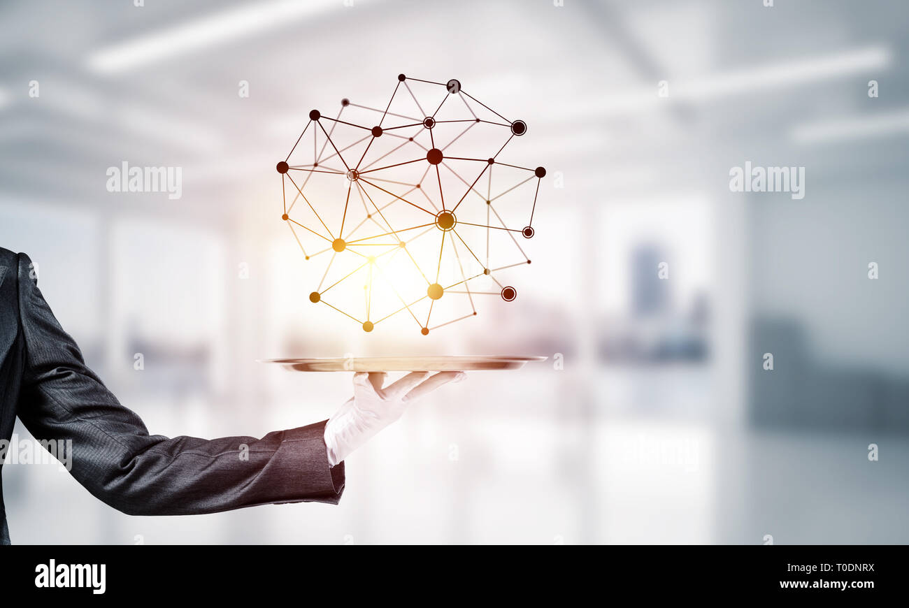 Presenting modern wireless technologies Stock Photo - Alamy