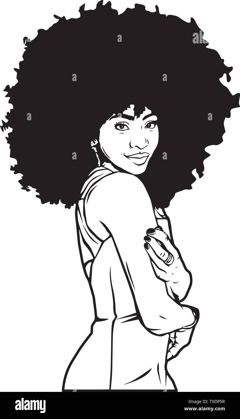 Afro Woman SVG Nubian Beautiful Classy Lady make Up Model Melanin ...