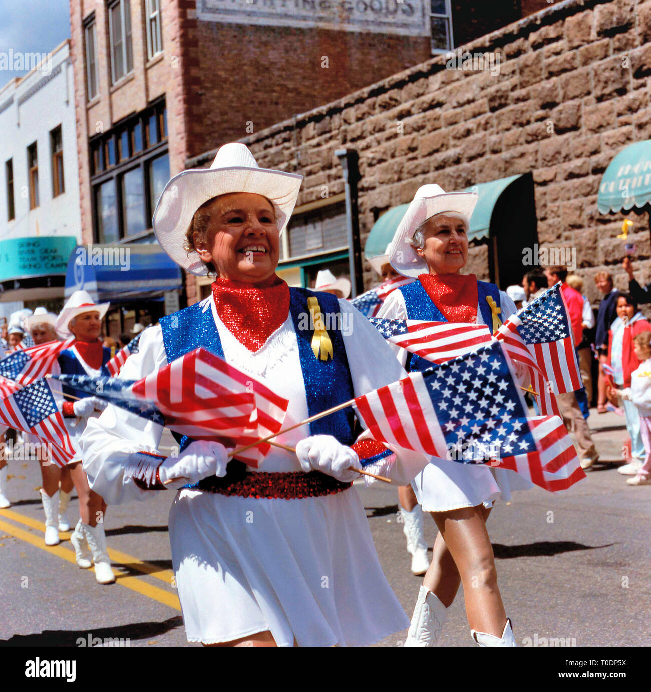 Flagstaff, USA-September 18,2009:Home coming parade for soldiers with ...