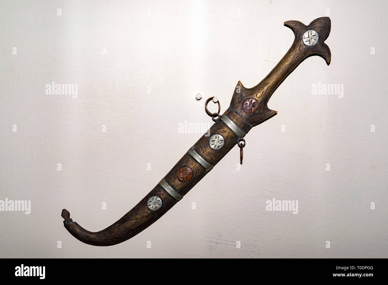 old antique arabic steel knife Stock Photo - Alamy