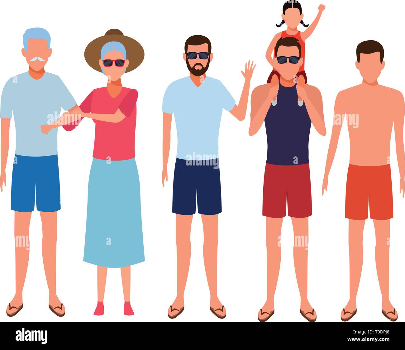summer vacation cartoon Stock Vector Image & Art - Alamy