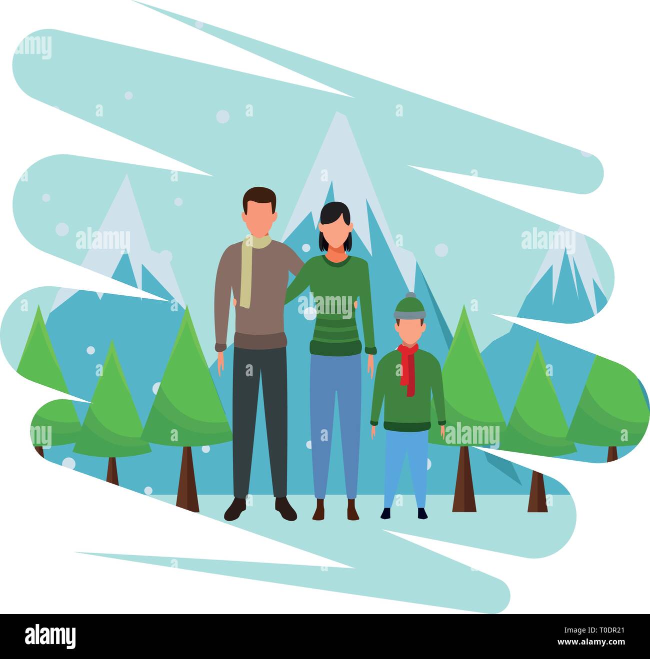 family avatar cartoon character Stock Vector Image & Art - Alamy