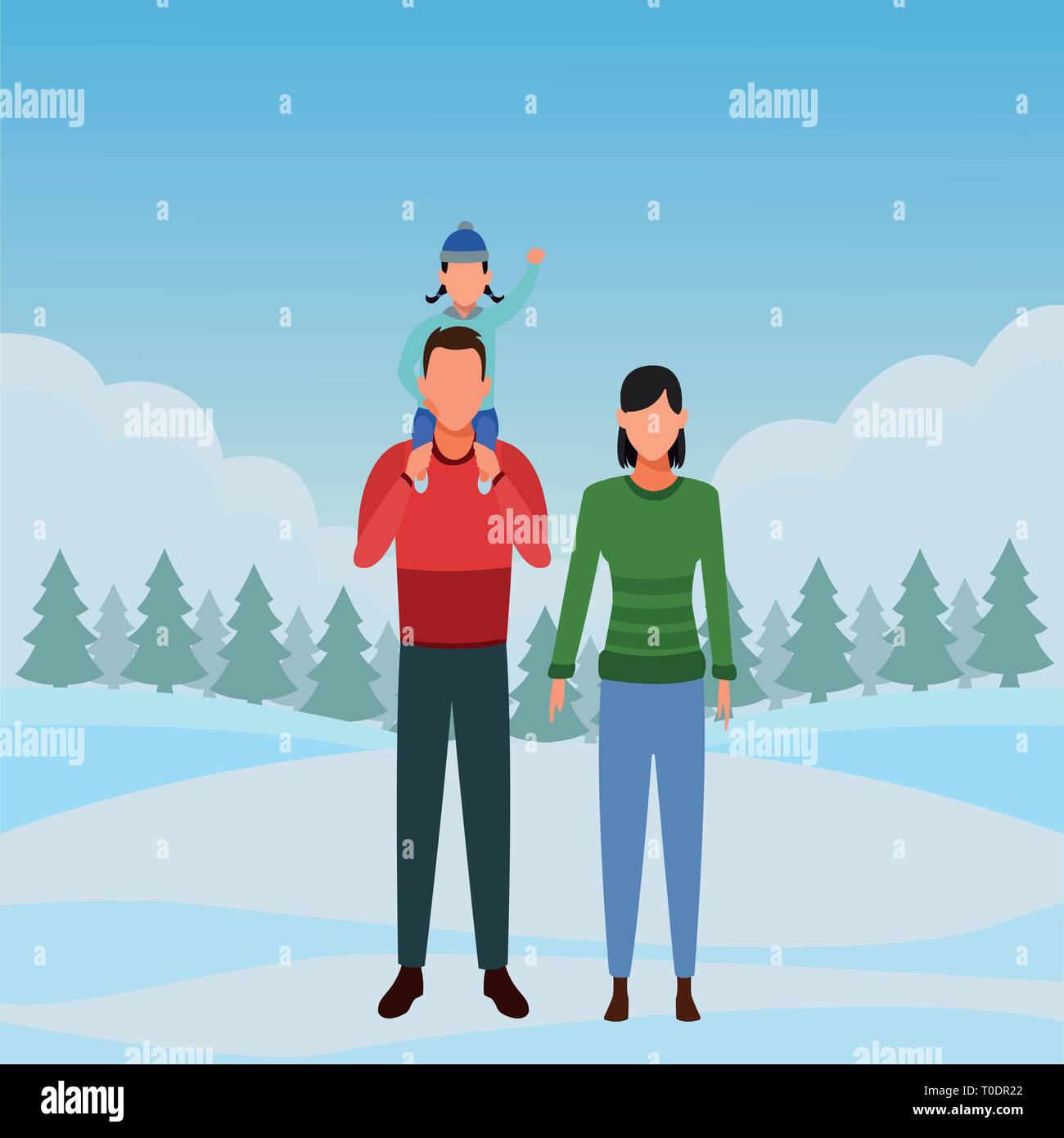 family avatar cartoon character Stock Vector Image & Art - Alamy