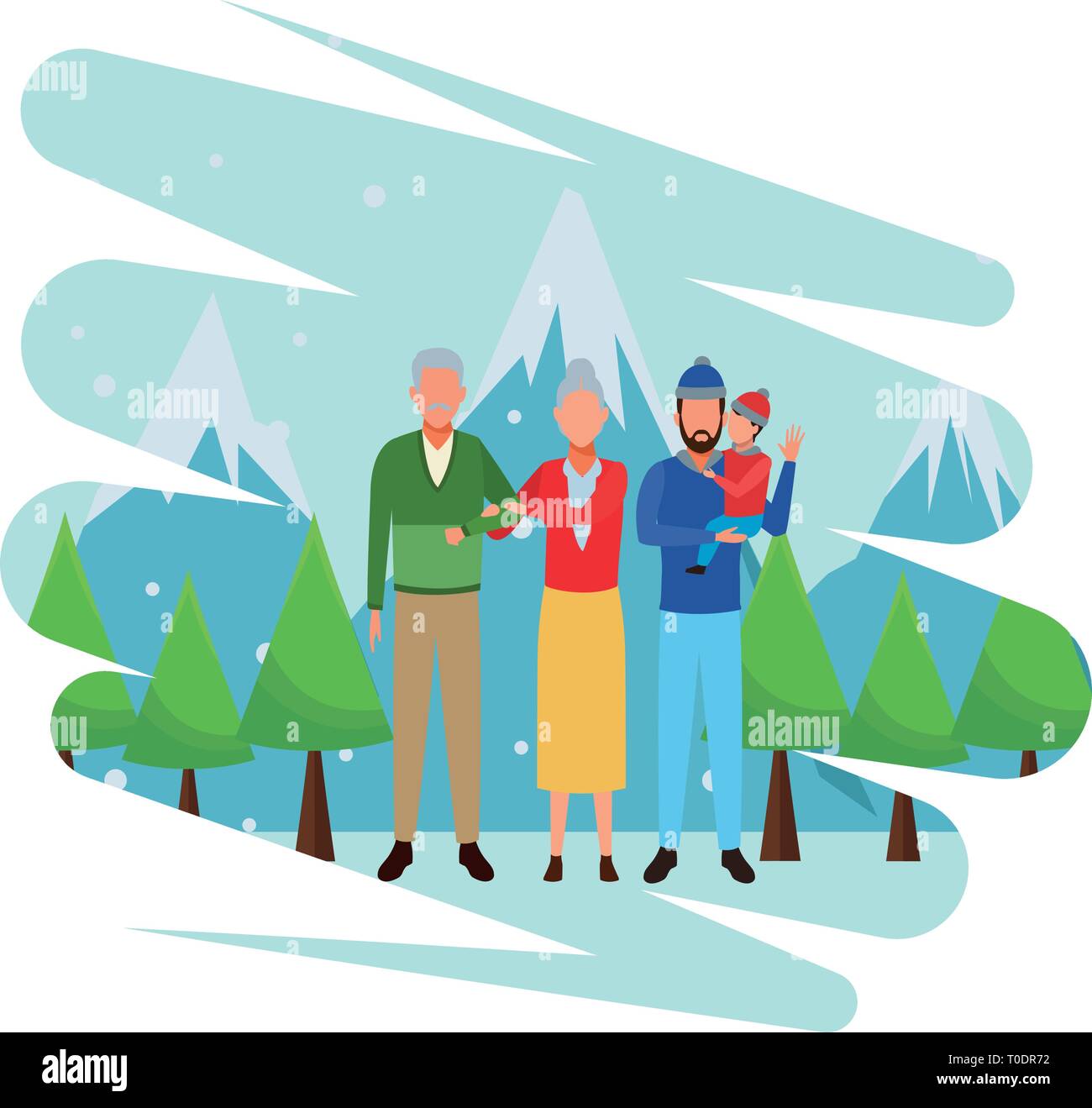 family avatar cartoon character Stock Vector Image & Art - Alamy