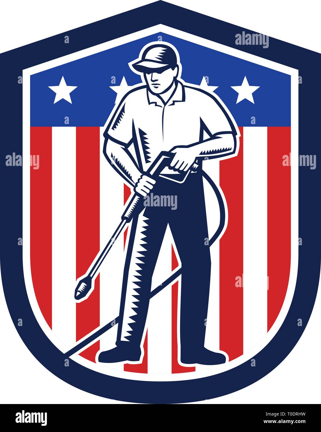 Service flag stars Stock Vector Images - Alamy