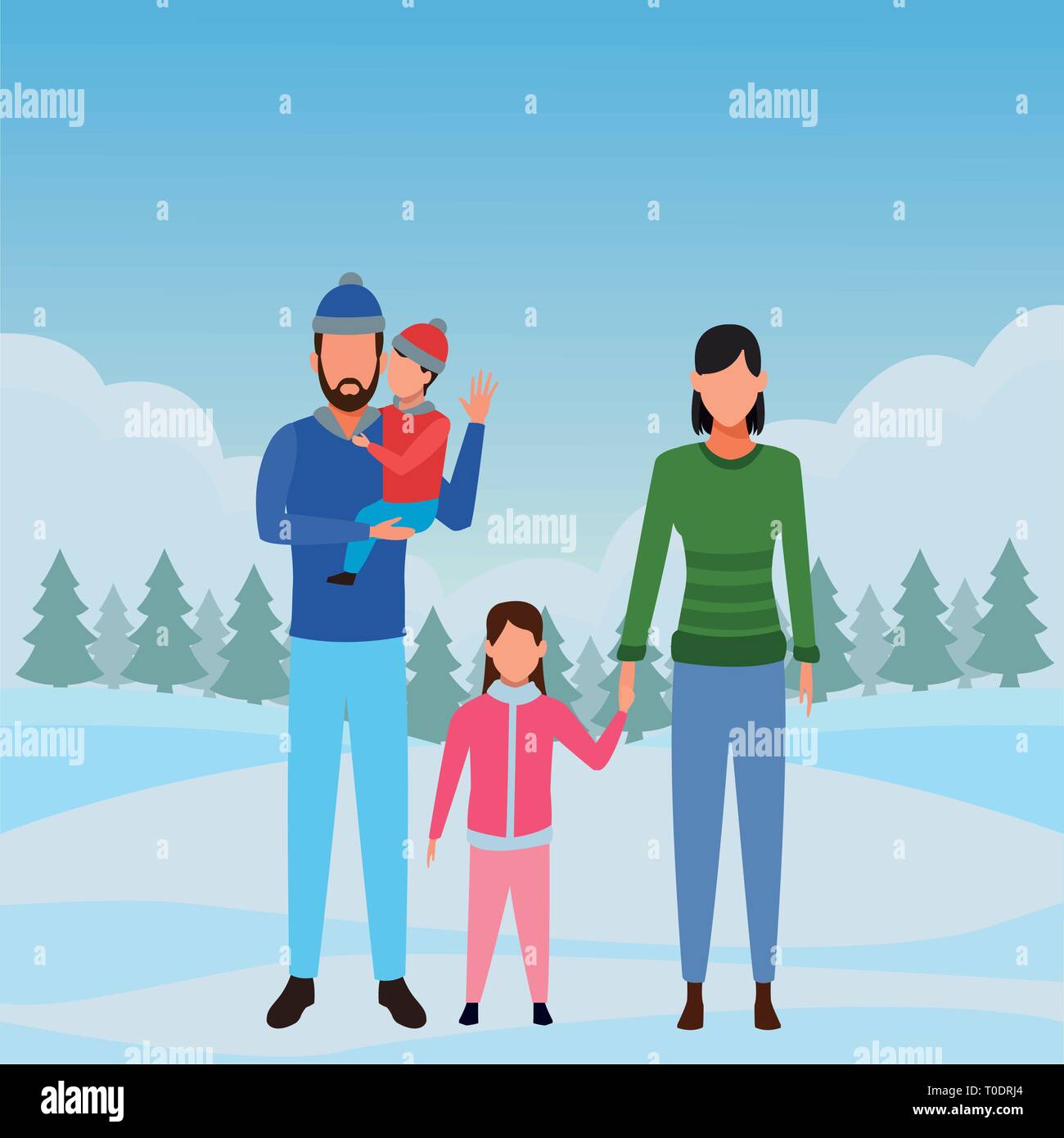 family avatar cartoon character Stock Vector Image & Art - Alamy