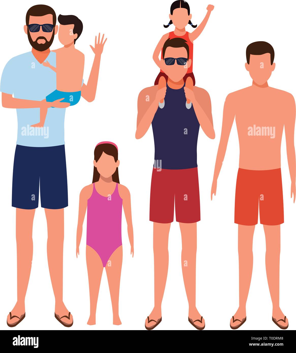 family avatar cartoon character Stock Vector Image & Art - Alamy