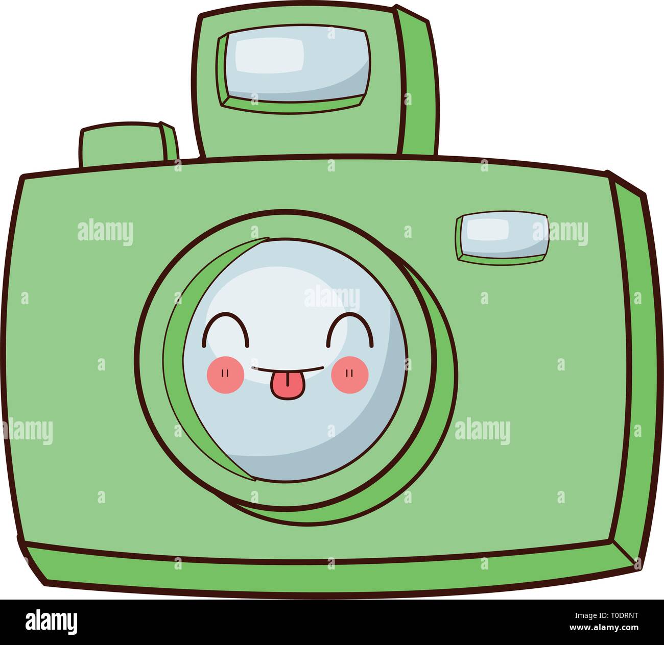 photographic camera kawaii cartoon Stock Vector Image & Art - Alamy