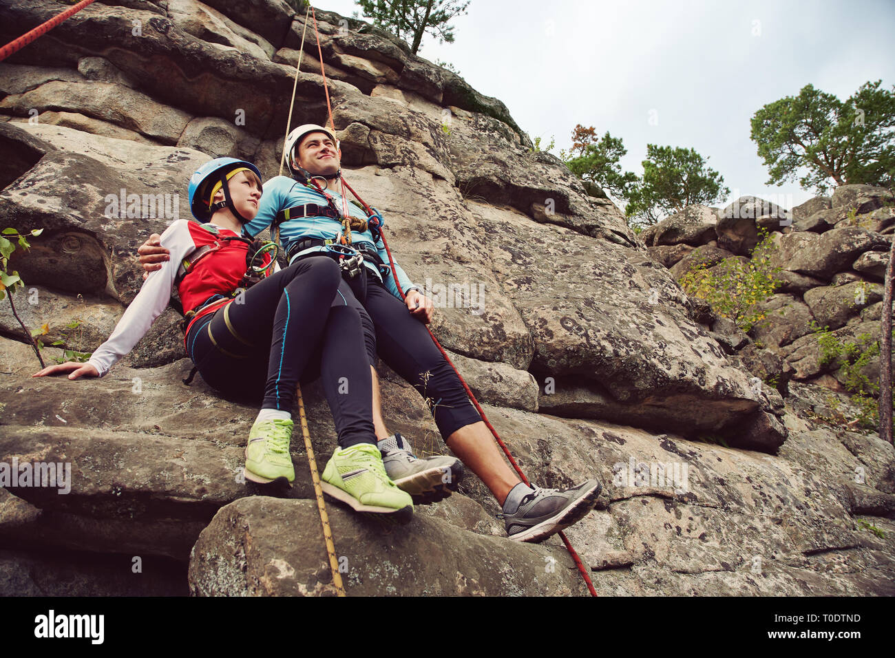 Woman bonding man rope hi-res stock photography and images - Alamy