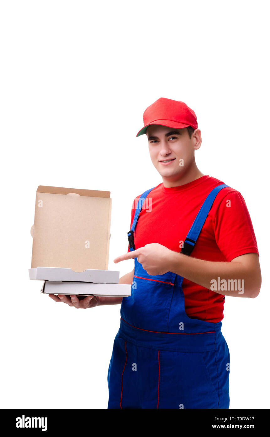 Delivery guy showing payment hi-res stock photography and images - Alamy