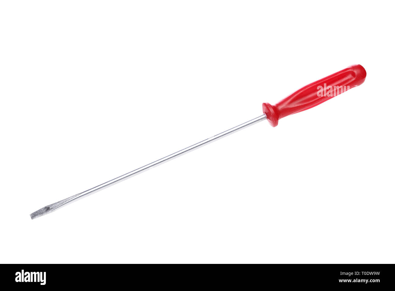 Red screwdriver isolated on white background Stock Photo - Alamy