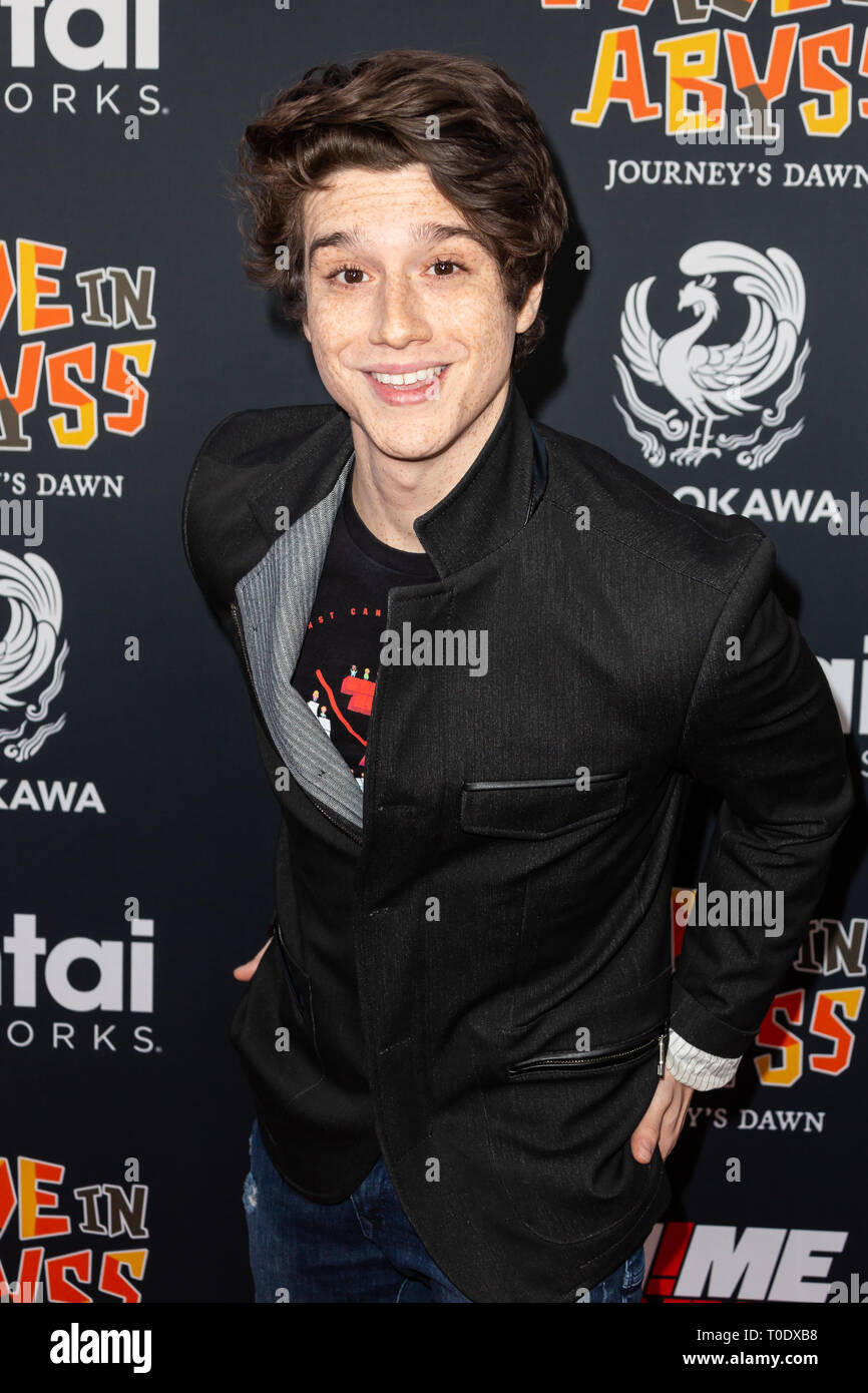 Los Angeles, USA. 15 March, 2019. Chester Rushing III arrives at ...