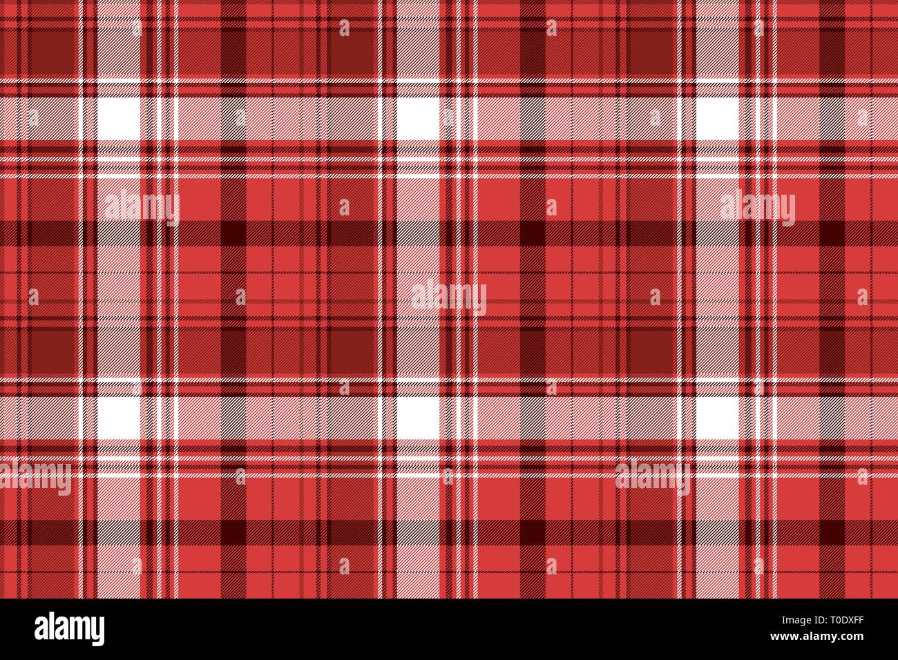 Red tartan fabric texture. Vector illustration Stock Vector Image & Art ...