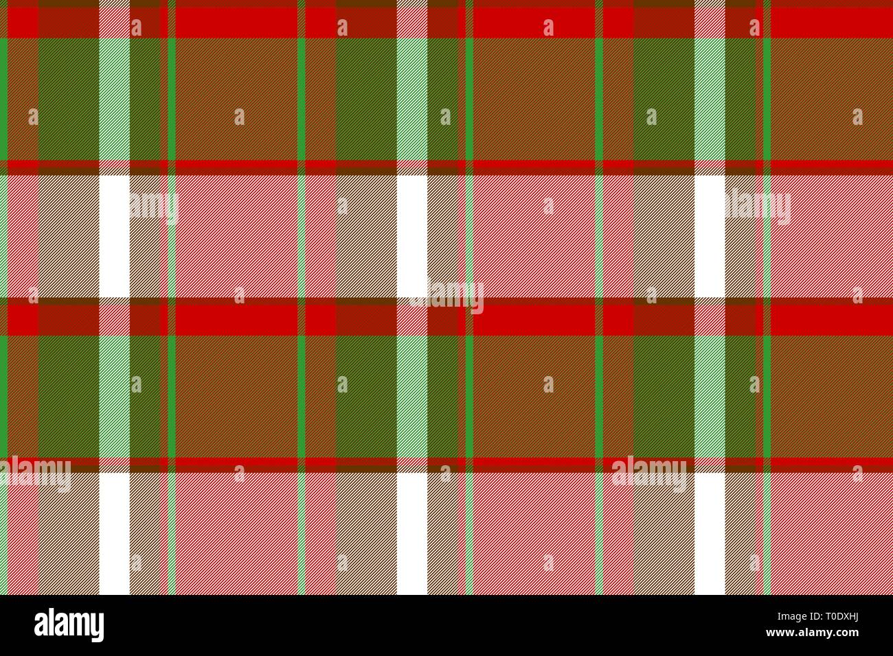 Color plaid fabric texture seamless pattern. Vector illustration Stock ...