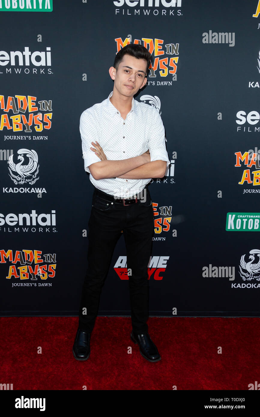 Los Angeles, USA. 15 March, 2019. Griffin Puatu arrives at premiere ...