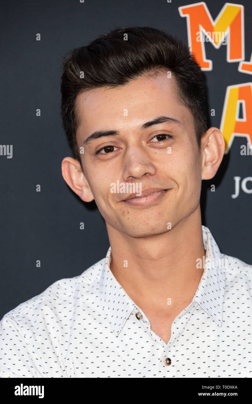 Los Angeles, USA. 15 March, 2019. Griffin Puatu arrives at premiere ...