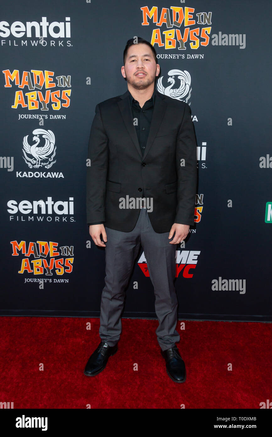Los Angeles, USA. 15 March, 2019. David Ha arrives at premiere event of ...