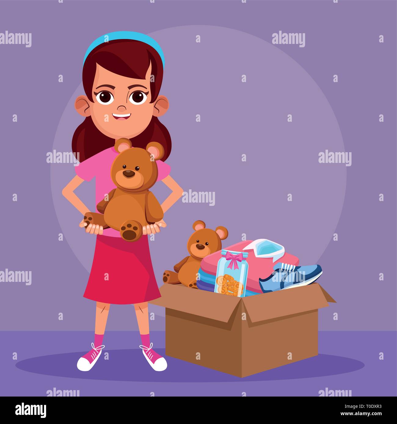 Donations of clothes Stock Vector Images - Alamy
