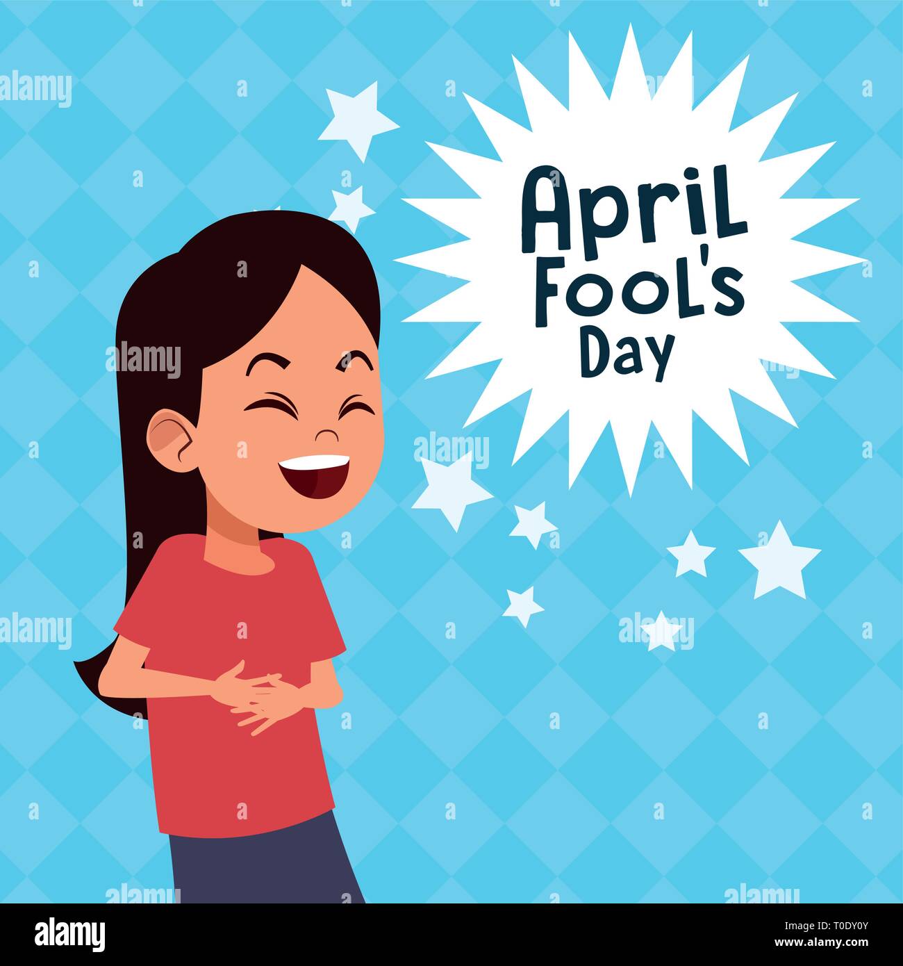 April fools day cartoon Stock Vector Image & Art - Alamy