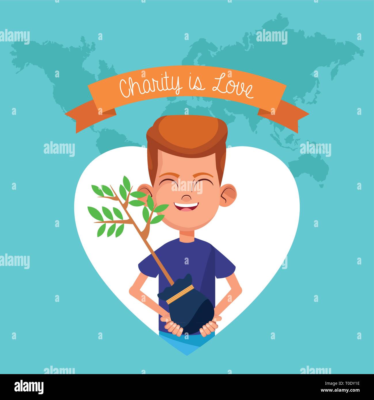 Charity pot Stock Vector Images - Alamy