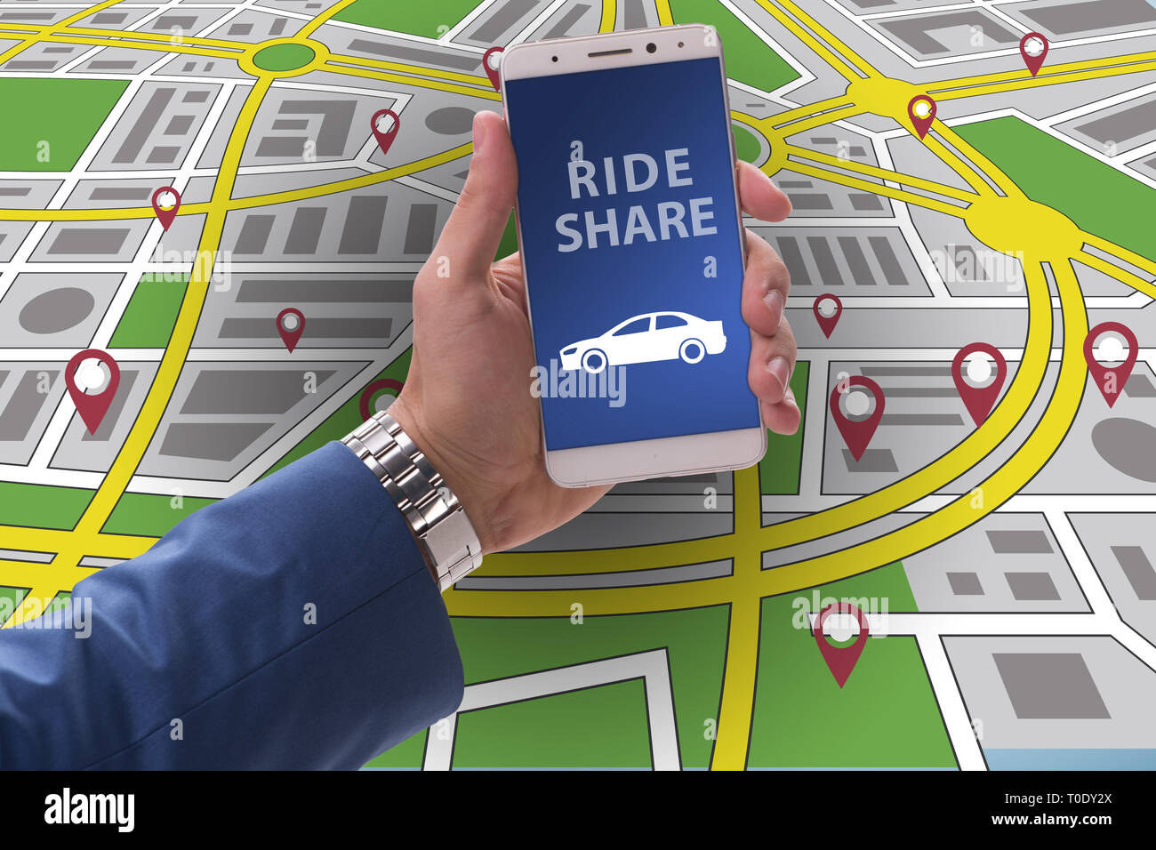 Concept of car ordering online Stock Photo - Alamy