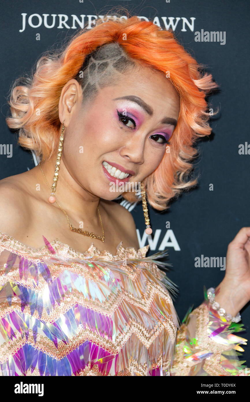 Los Angeles, USA. 15 March, 2019. Michelle Nguyen arrives at premiere ...
