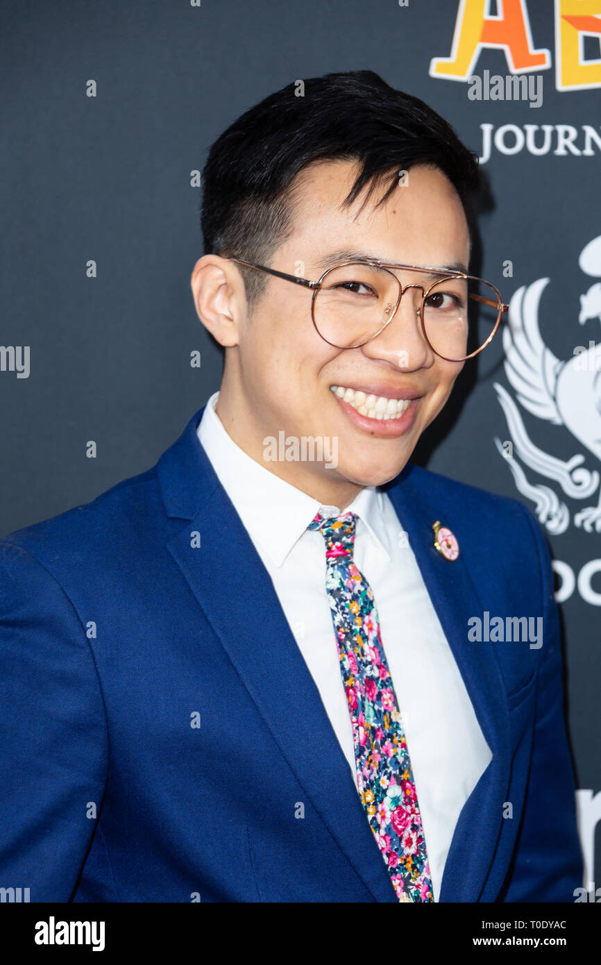 Los Angeles, USA. 15 March, 2019. Christopher Lam arrives at premiere ...