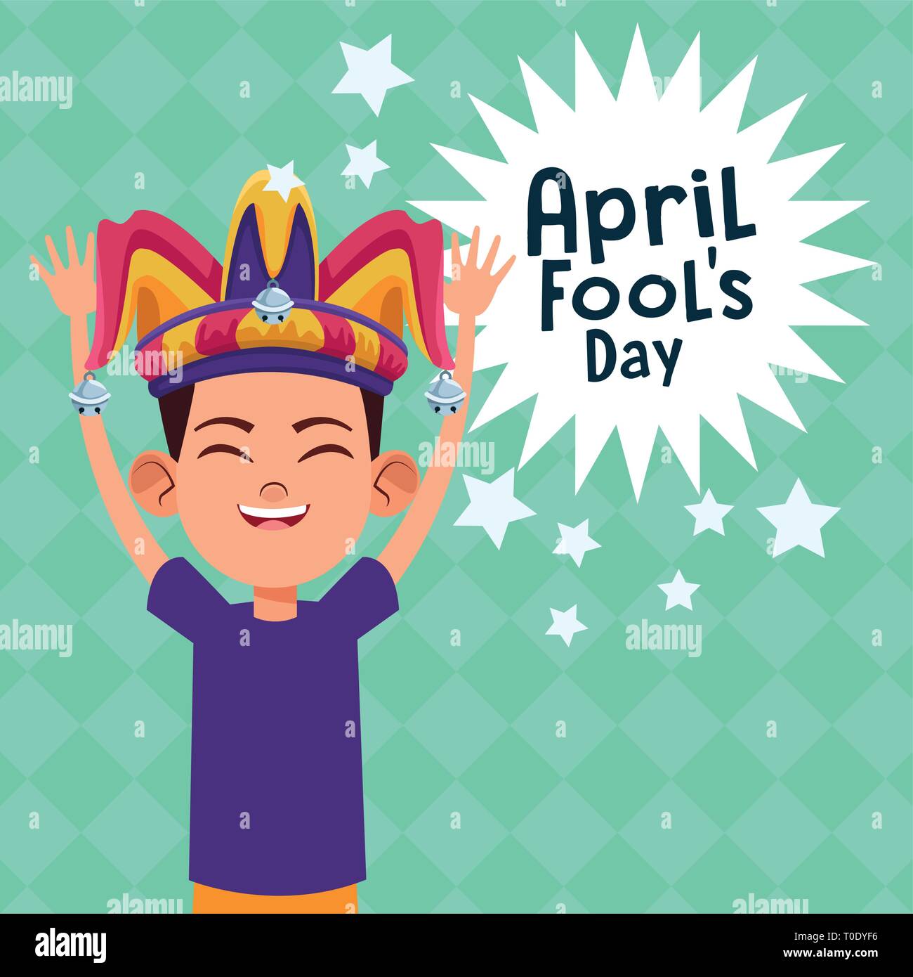 April fools day cartoon Stock Vector Image & Art - Alamy
