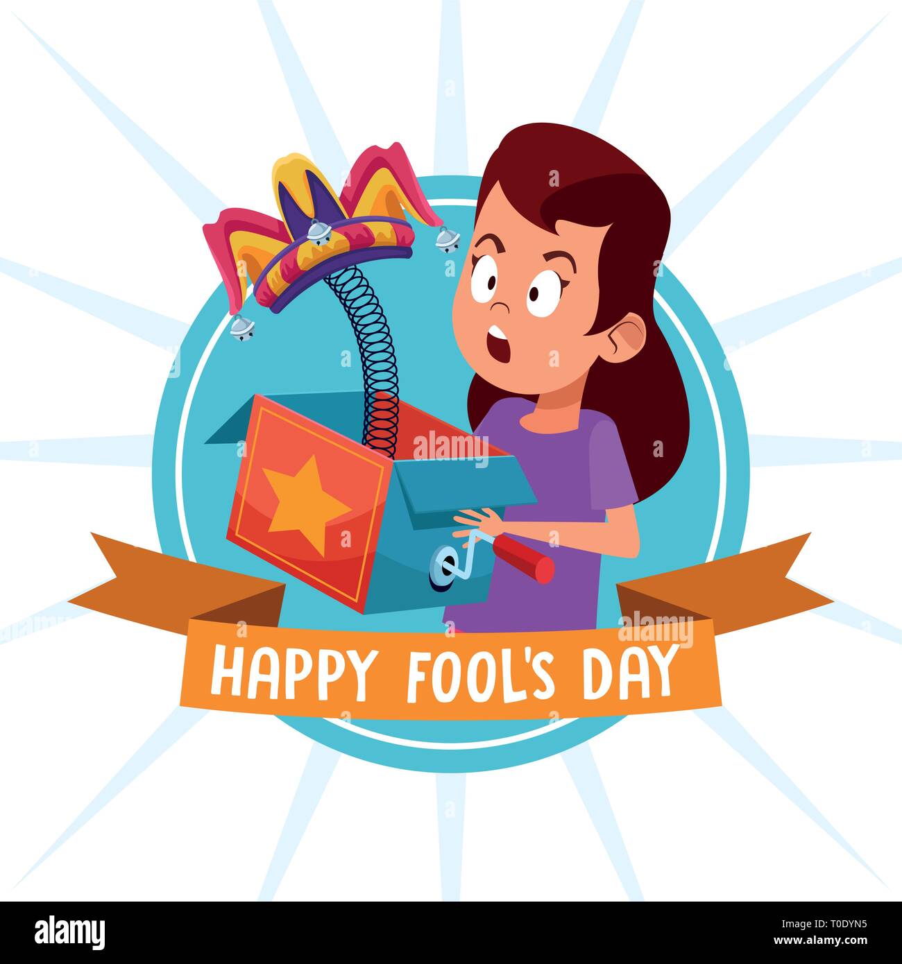 April fools day cartoons Stock Vector Image & Art - Alamy